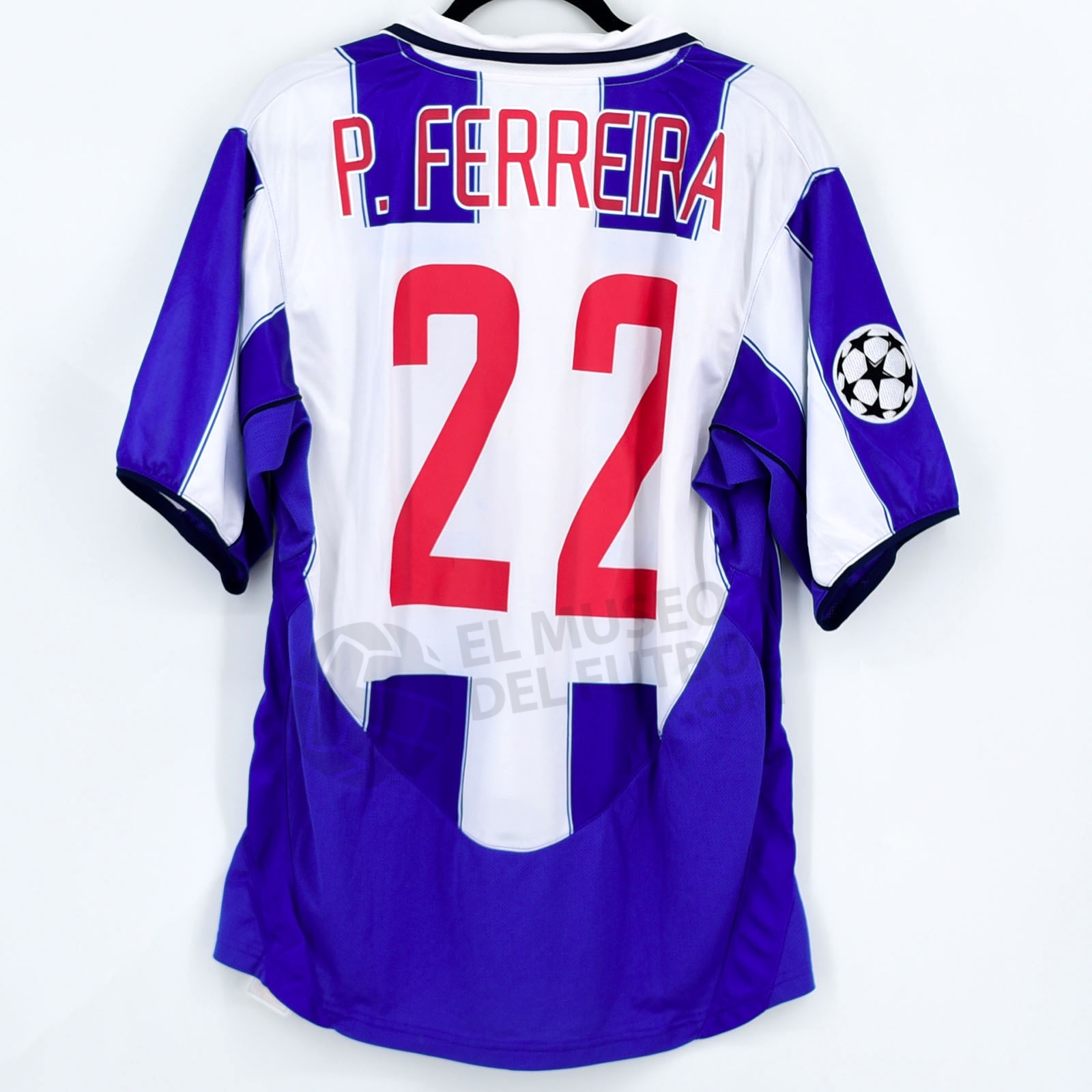 Camiseta 1ª Porto 2003-04 #22 P. FERREIRA Final Champions 2004 vs ...