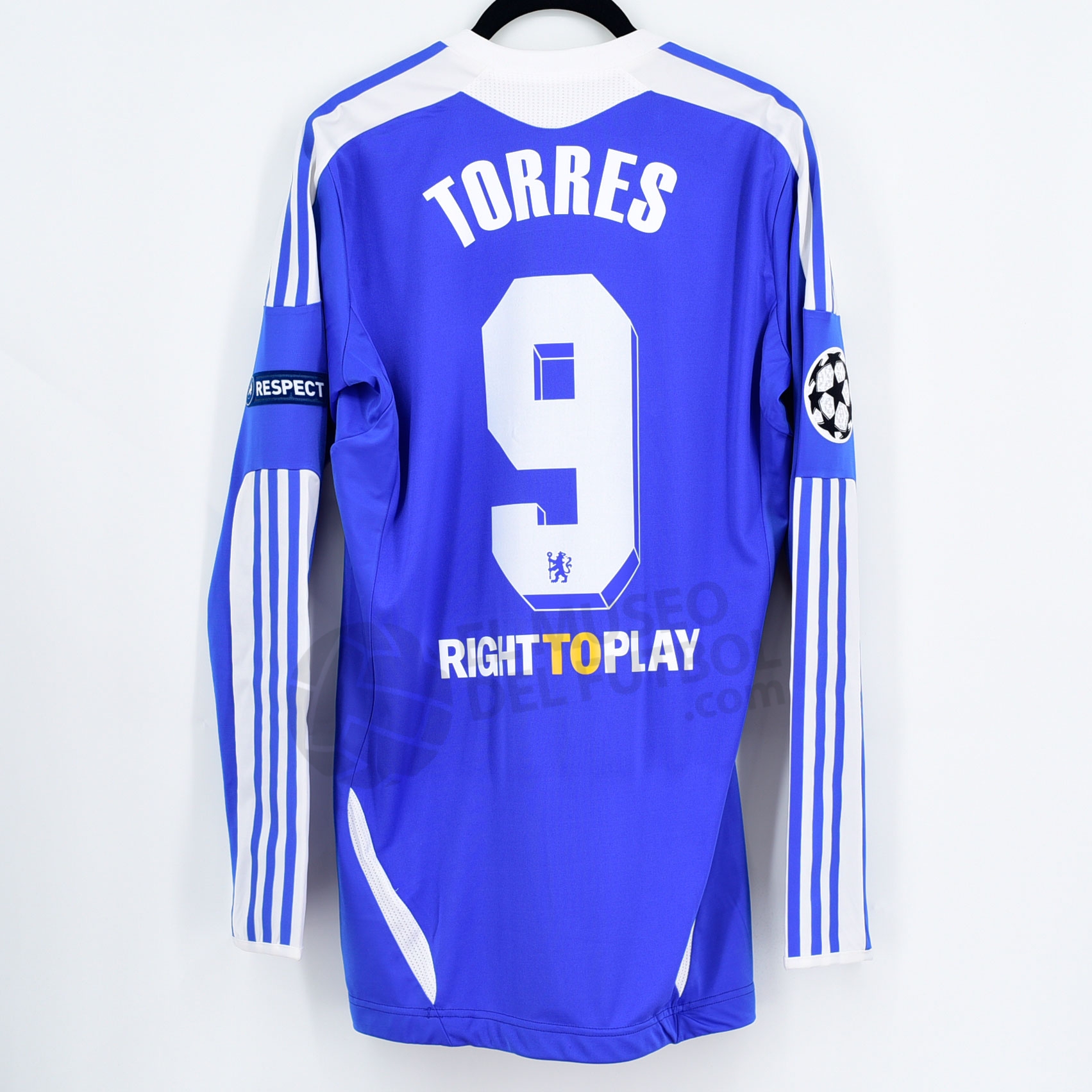 Camiseta 1ª Chelsea 2011-12 #9 F. TORRES Final Champions 2012 vs Bayern ...