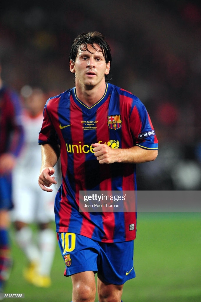 Camiseta 1ª Fc Barcelona 2009-10 #10 MESSI Supercup 2009 vs Shaktar ...
