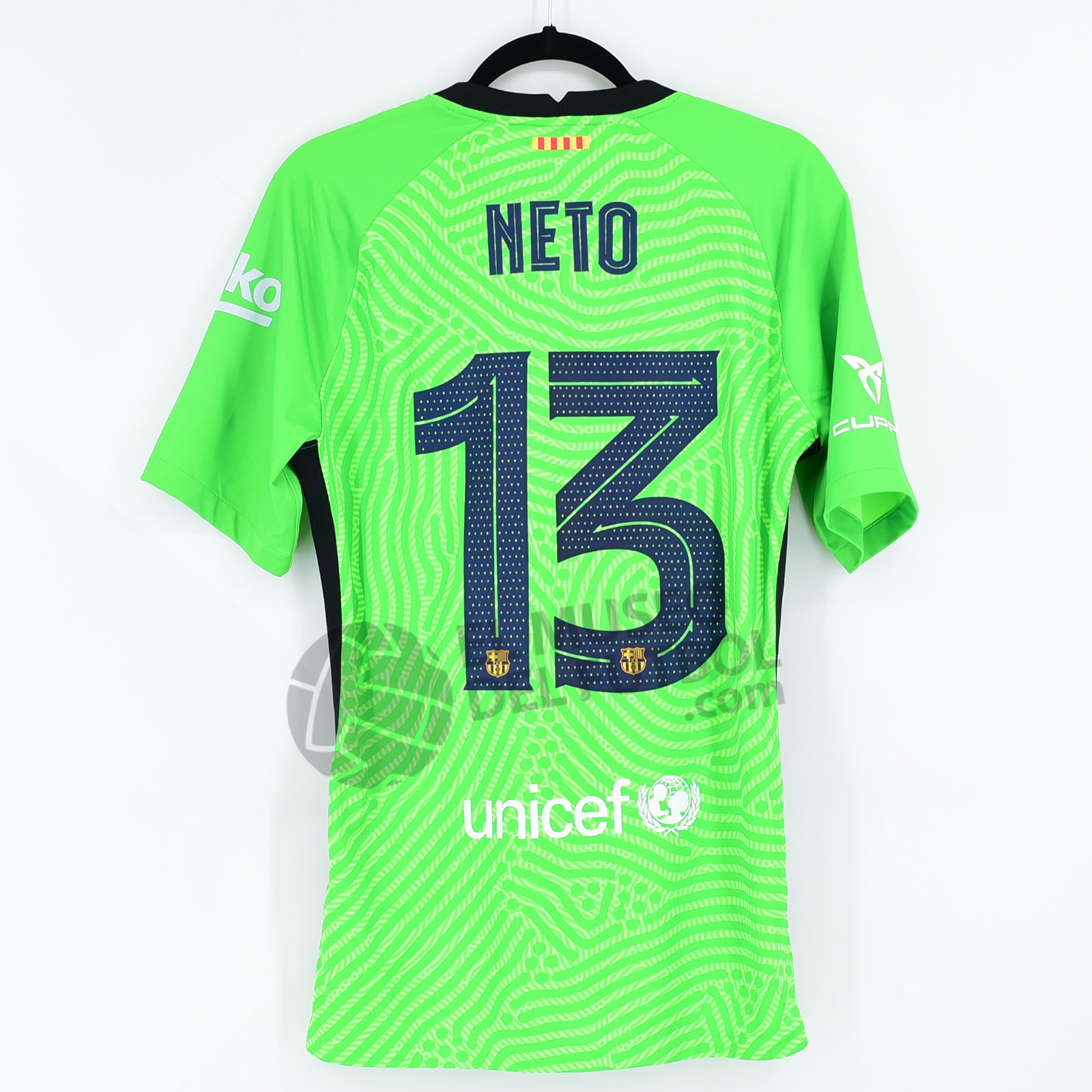 Camiseta Fc Barcelona 2020-21 #13 NETO Gk Verde Gamper * – El Museo del ...